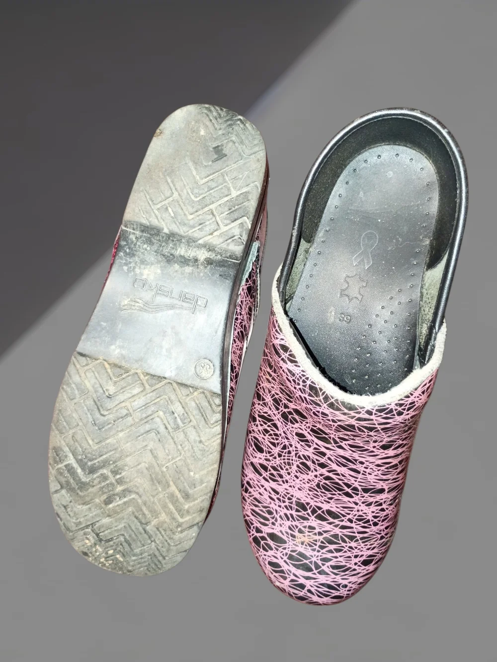 Dansko | Shoes | Dansko Pink Patterned Slipon Clog | Poshmark